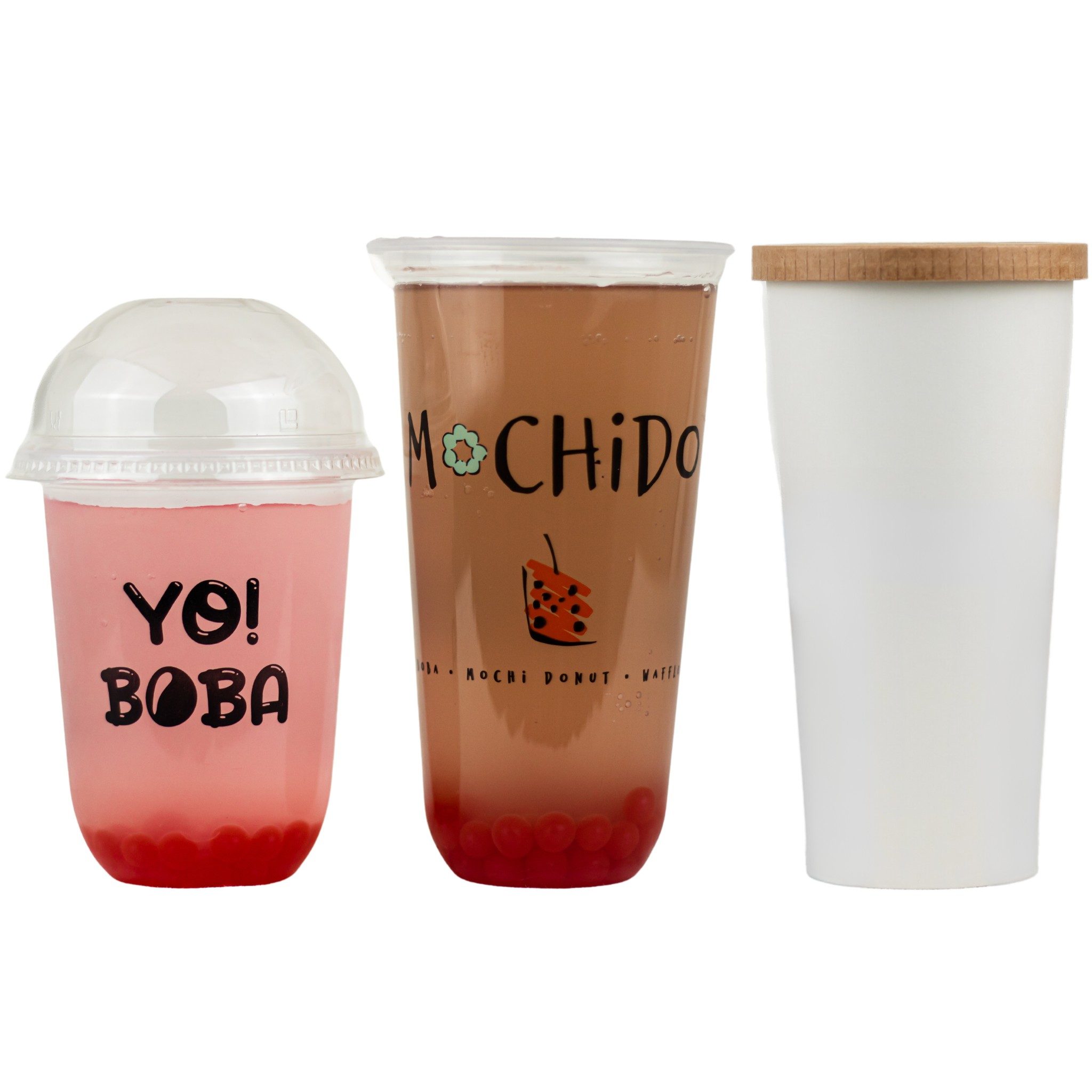 ᐅ Gobelet Bubble Tea : jetable, réutilisable, personnalisé